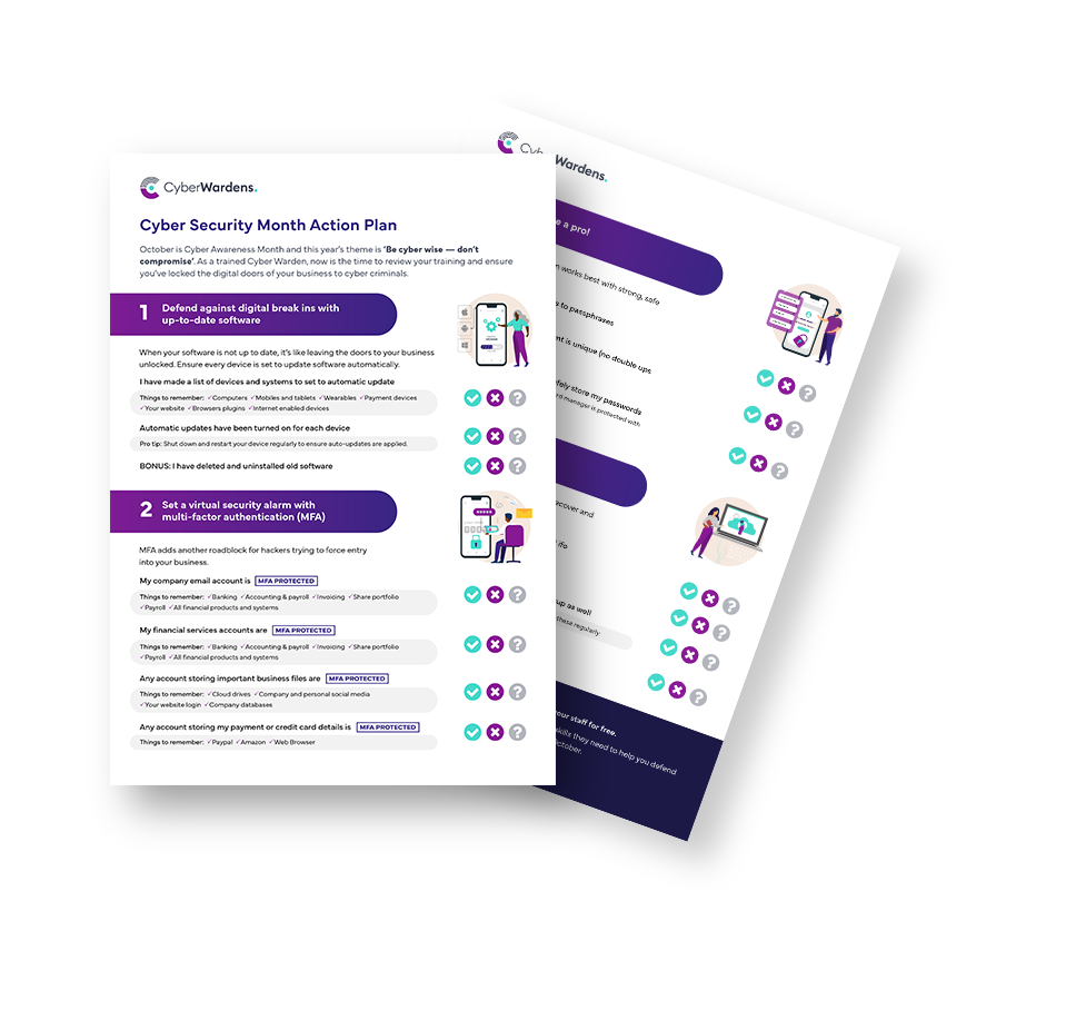 Get your Cyber Wardens Action Plan today | Cyber Wardens