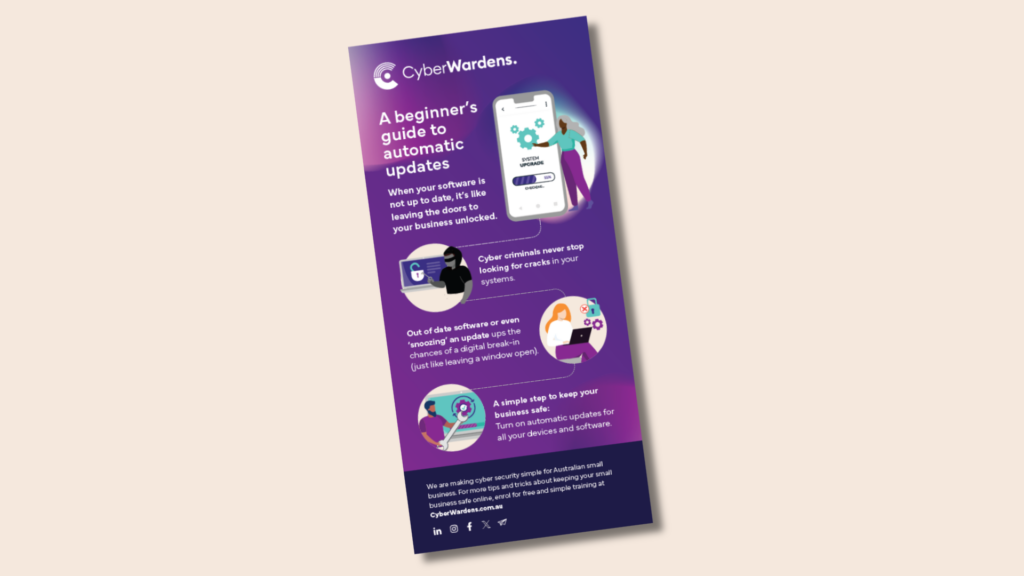 Automatic updates flyer: A simple resource to support cyber safety